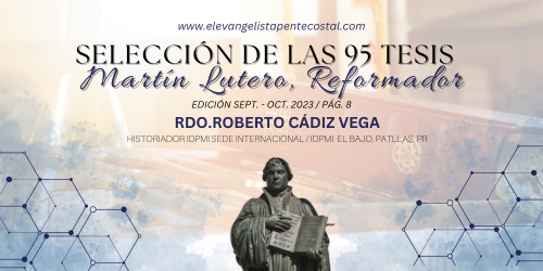 Selección de las 95 Tesis Martín Lutero Reformador – El Evangelista ...